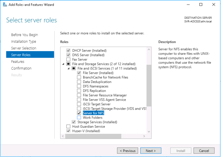 Windows Server 2016 as an NFS server for Linux clients – Life in apps ...